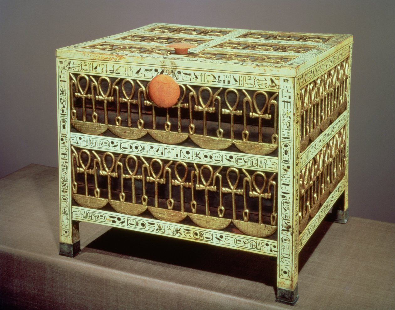 Coffer from the treasury of the tomb of Tutankhamun