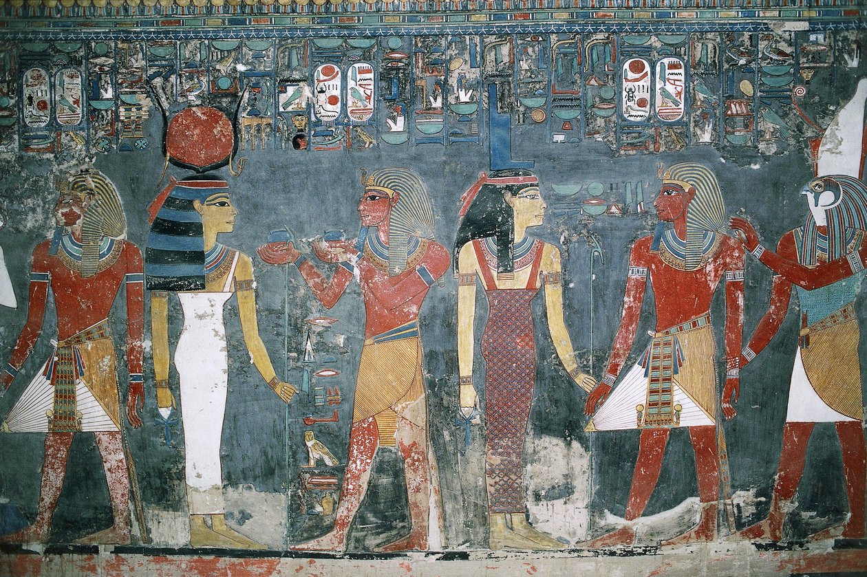 Egypt, Luxor, Valley of the Kings, Tomb of Horemheb