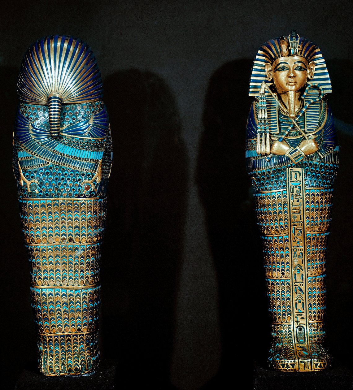 Egyptian Antiquity: Gilded Gold Sarcophagus Used to Contain the ...