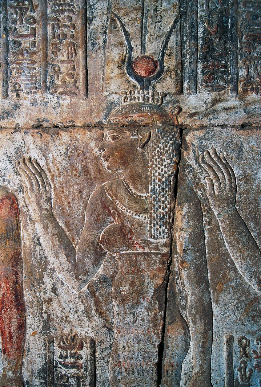 Relief of Hatshepsut depicted as Hathor