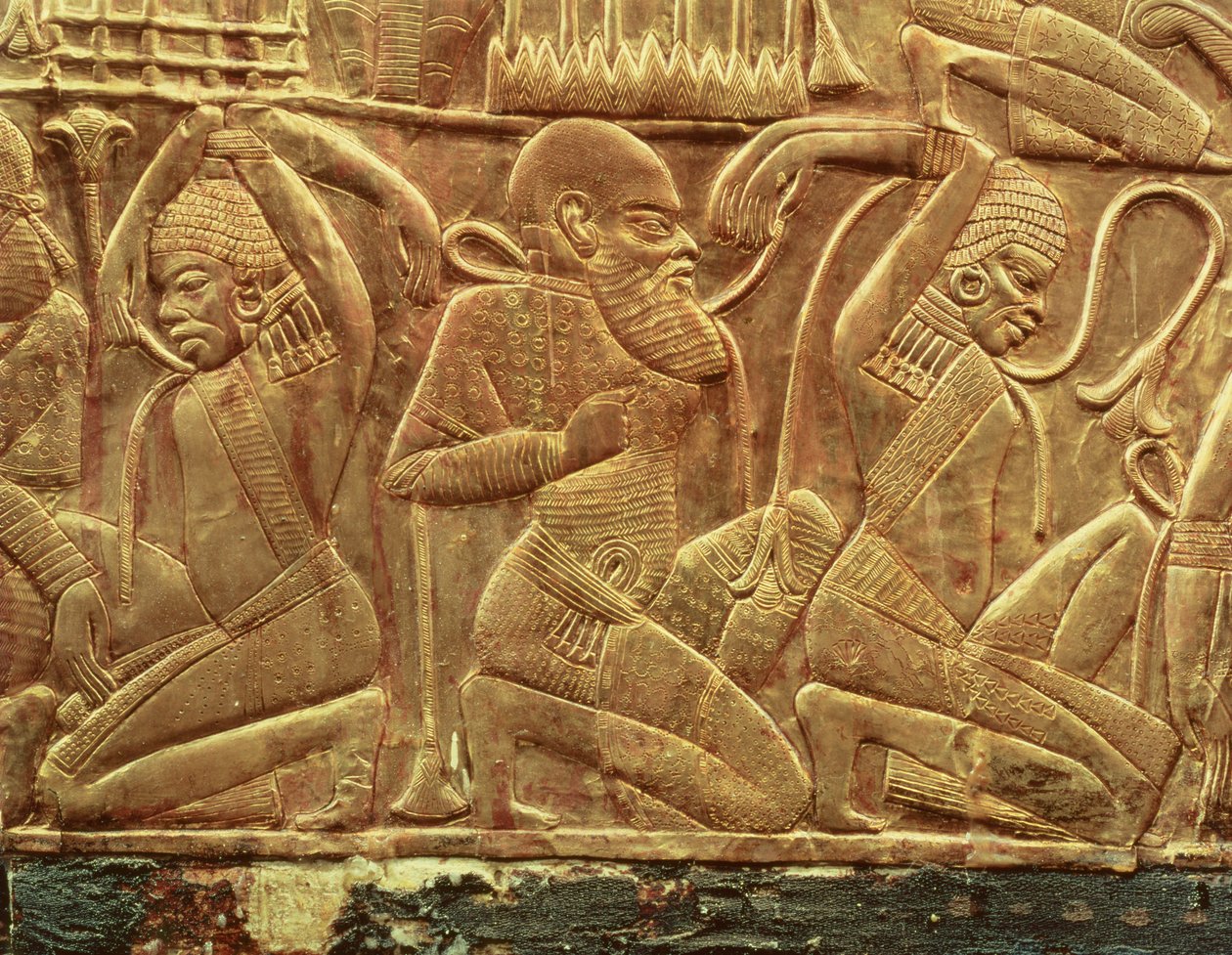 The Enemies of Egypt Vanquished and Enslaved, Detail from the Inside of ...