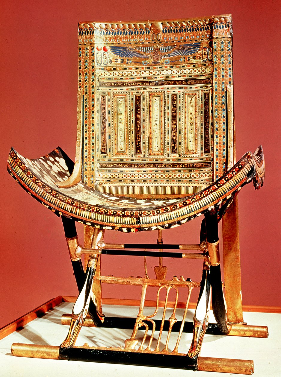 The pharaoh's ecclesiastical throne, from the tomb of Tutankhamun
