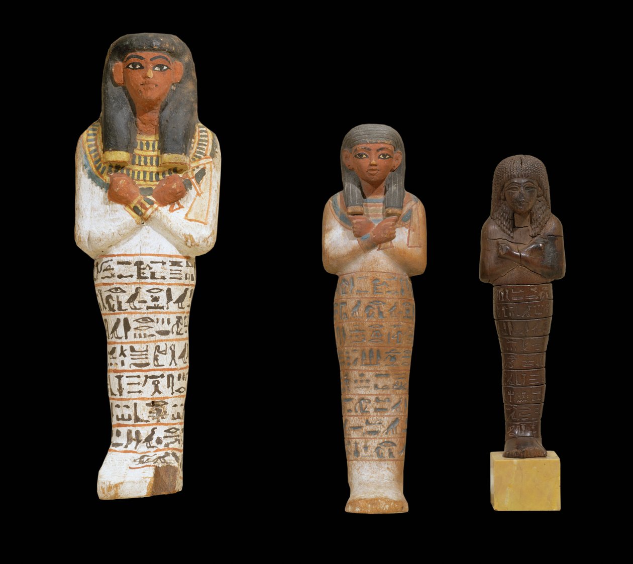 Ushebtis for Hapyaa, Sennefer and Hesmeref