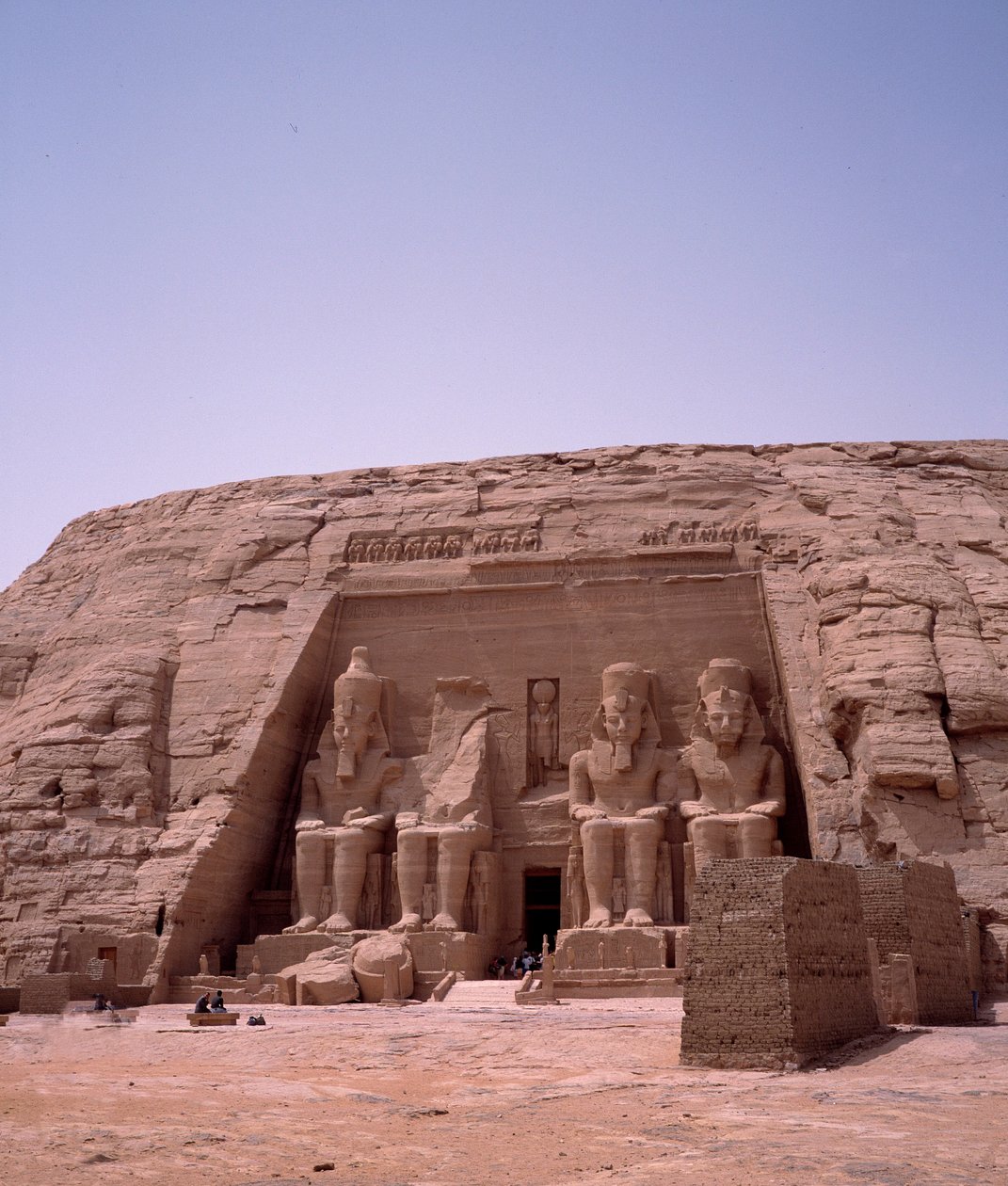 Colossus of the Temple of Ramses II, 1271-1256 BC, Abu Simbel, Aswan, Egypt