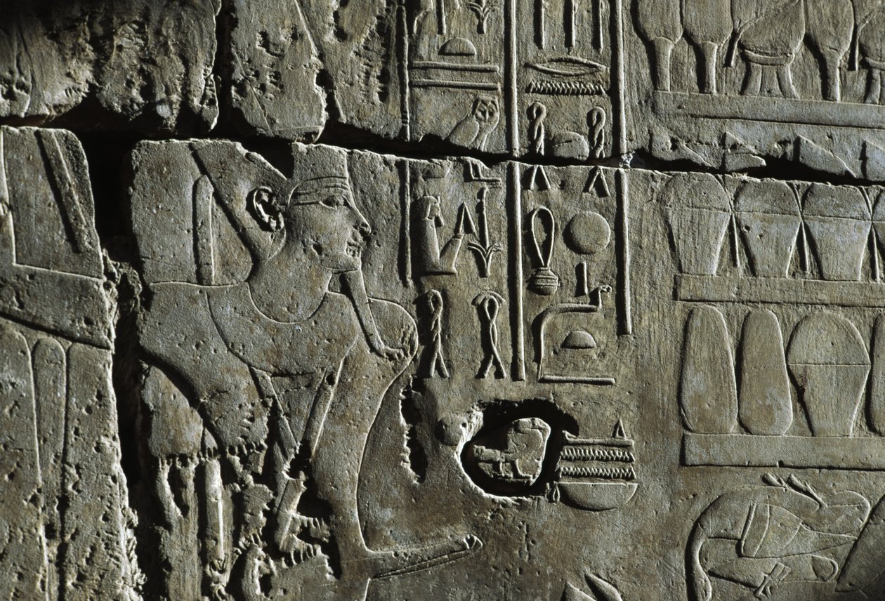 Relief, Temple of Amun, Luxor, ancient Thebes (UNESCO World Heritage List)