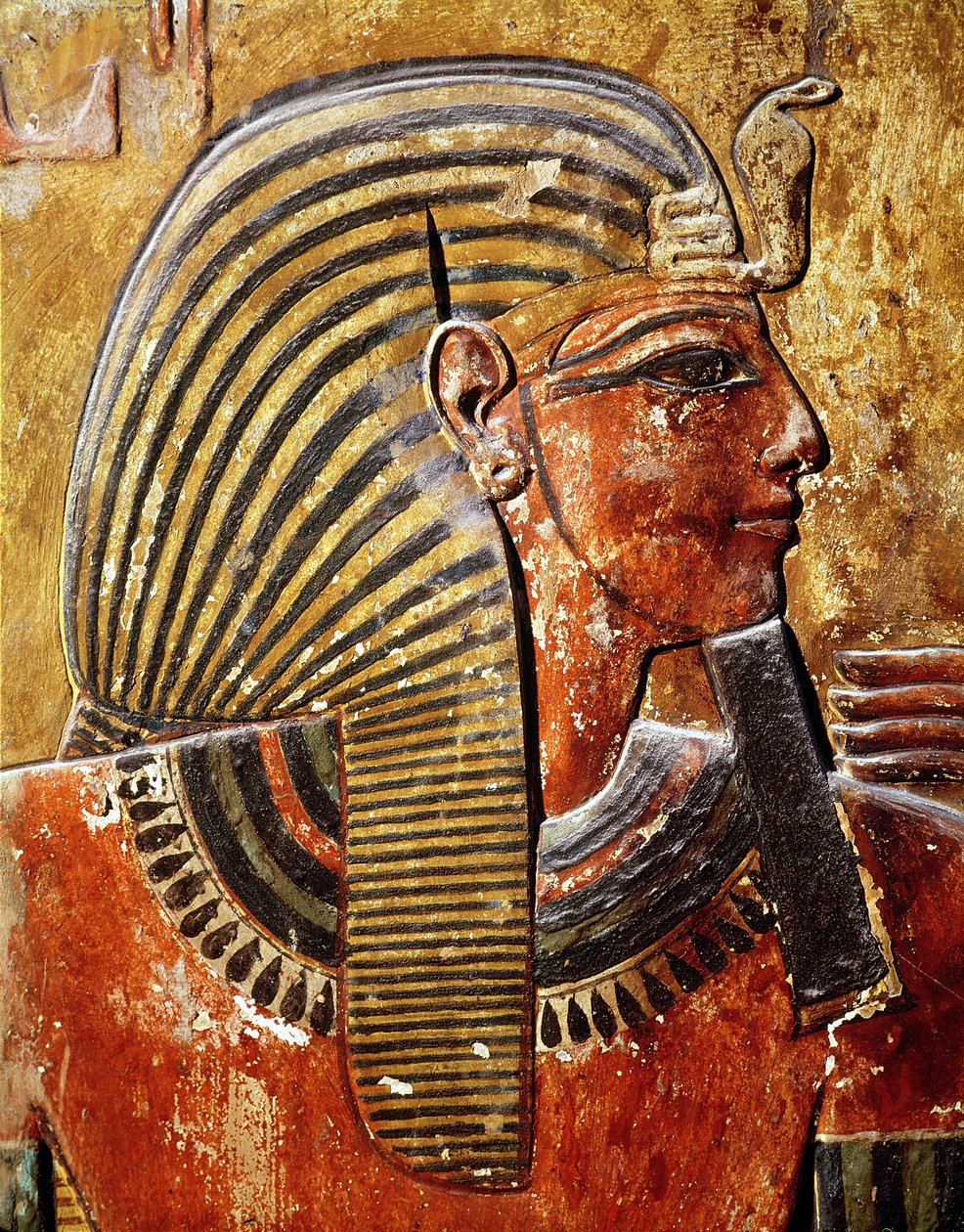 The head of Seti I from the Tomb of Seti, New Kingdom