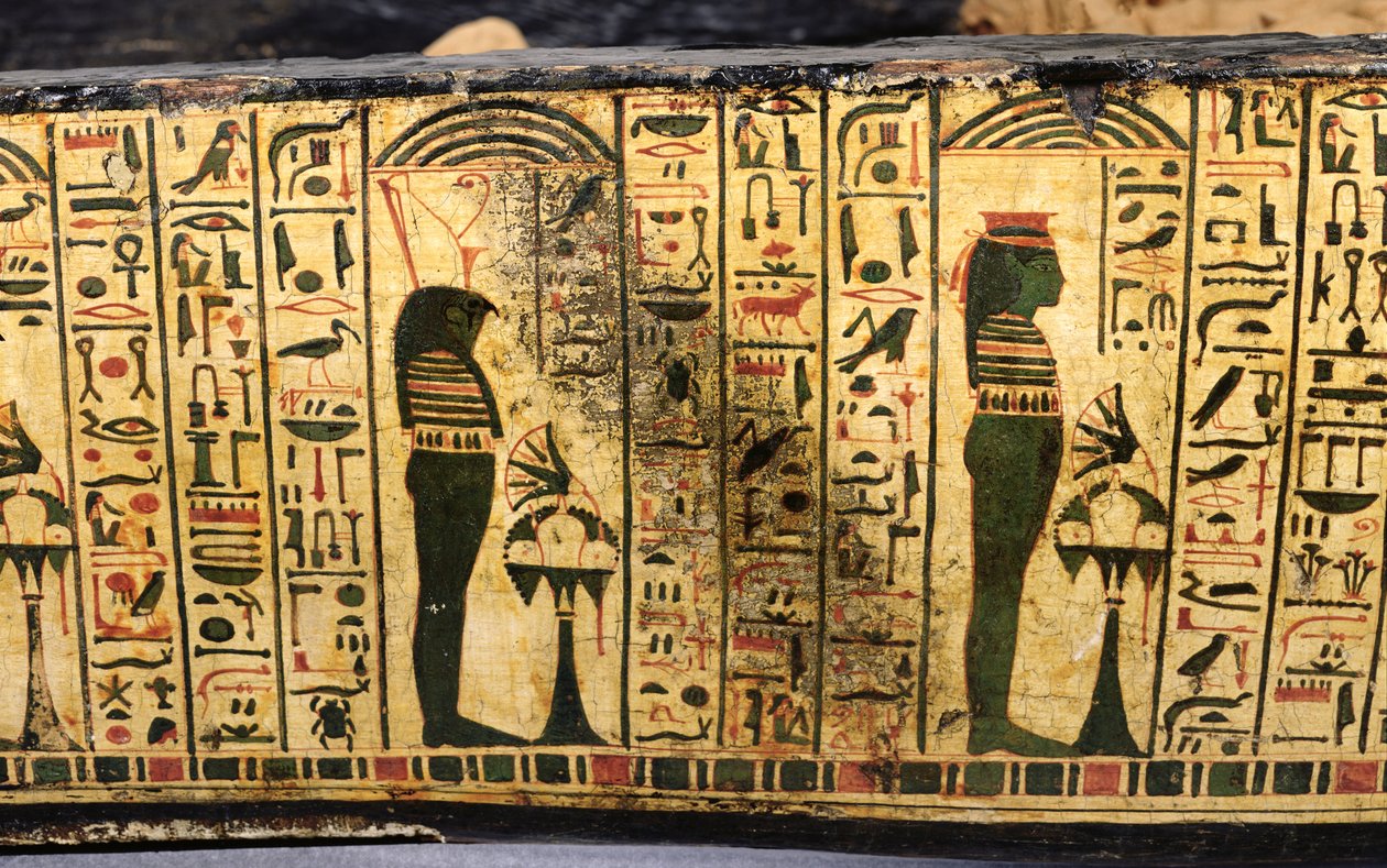 Detail of the Outer Coffin Base of the Mummy of Nesyamun