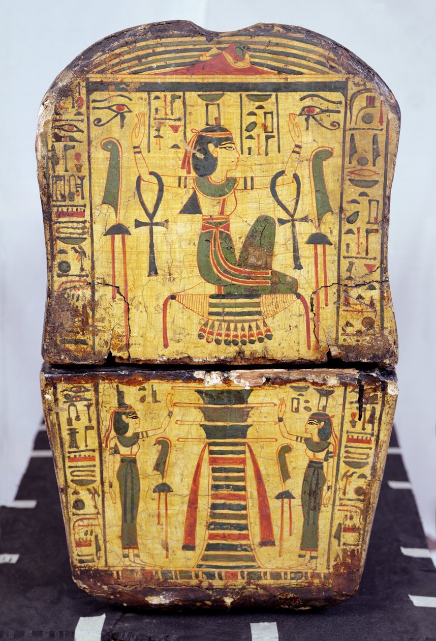 End View of the Coffin of the Mummy of Nesyamun, Possibly Found at Deir ...