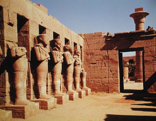 Osiride Pillars in the Temple of Ramesses III