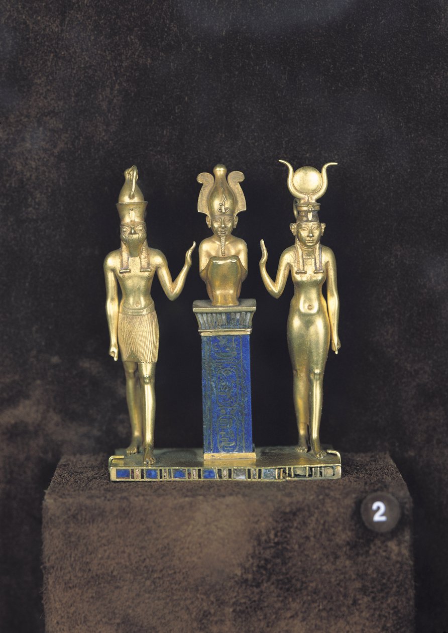 Osiris, Horus, Isis: The Triad of Osorkon II, reign of Osorkon II