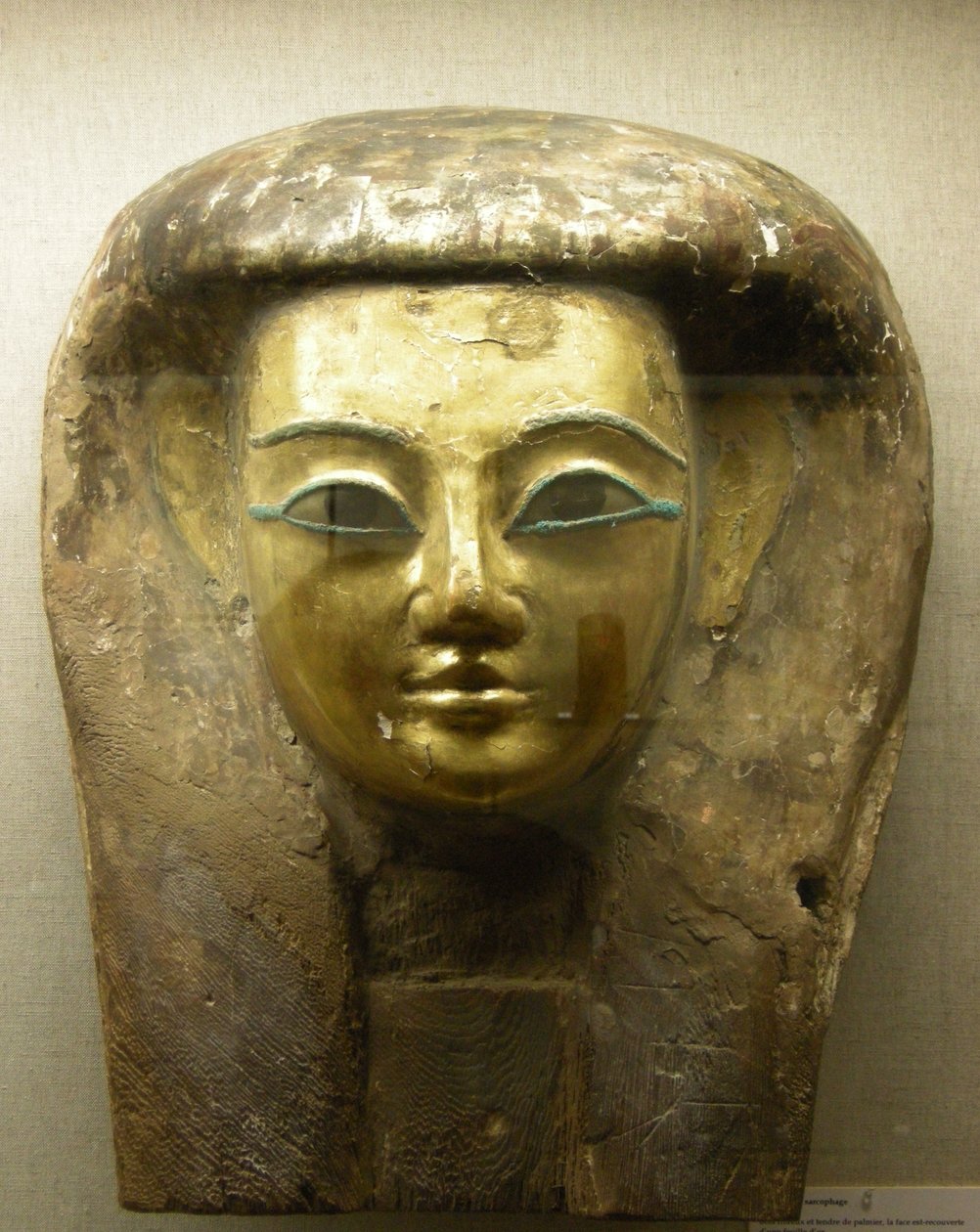 Head from a sarcophagus, Sait Period