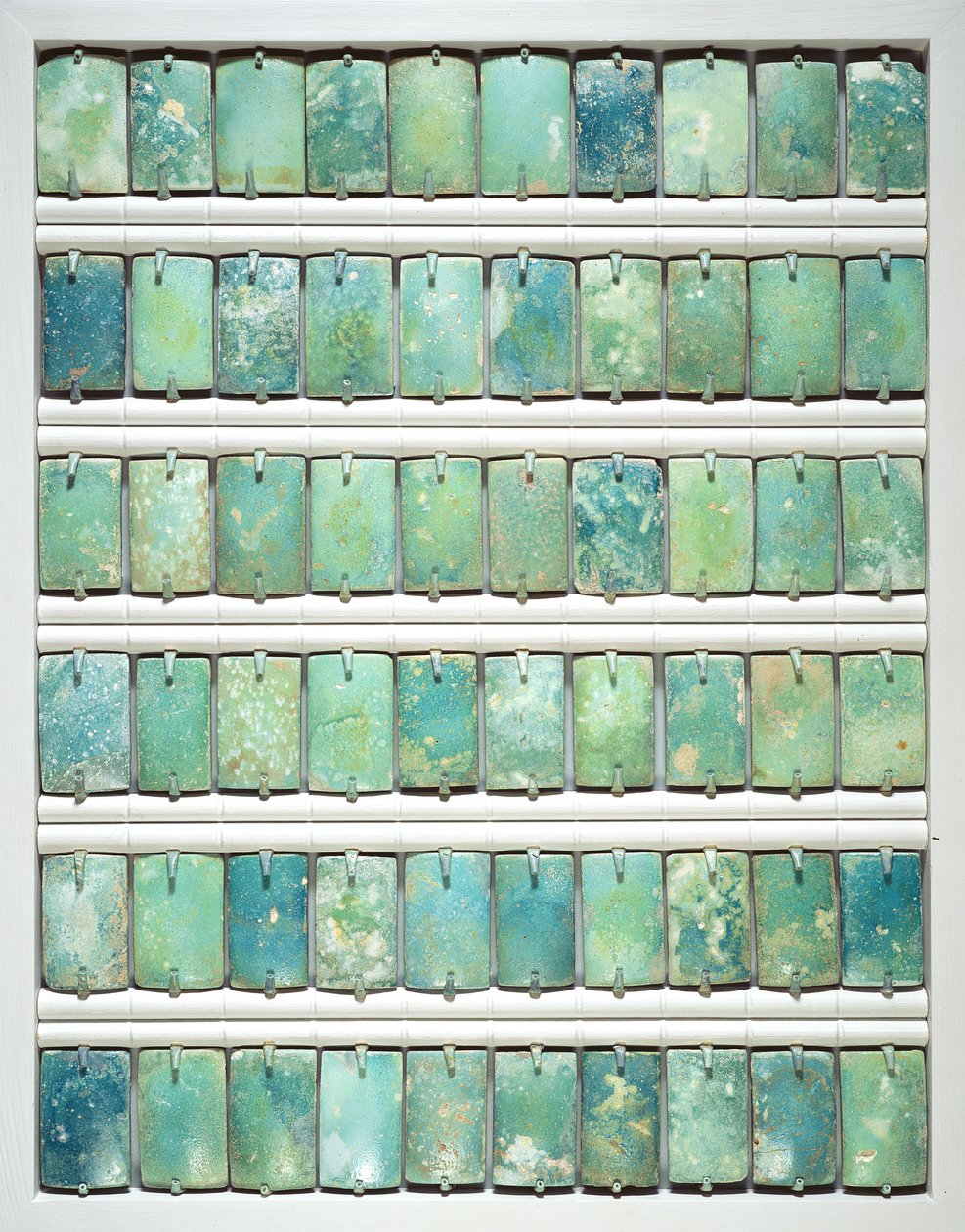 Tiles, from the step pyramid of Djoser, Saqqara, Old Kingdom, 2667-2648 BC