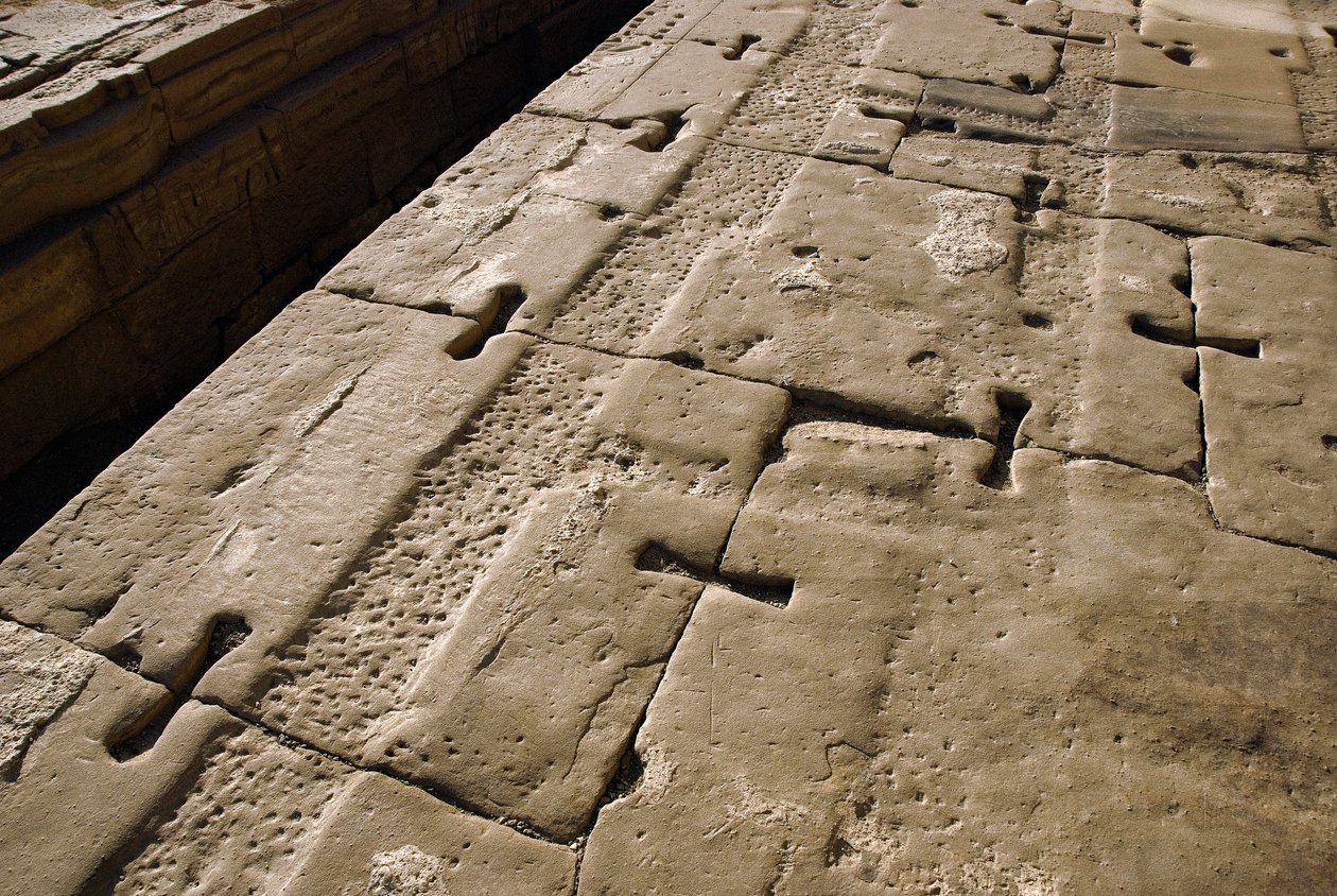 Detail of the roof, Temple of Hathor