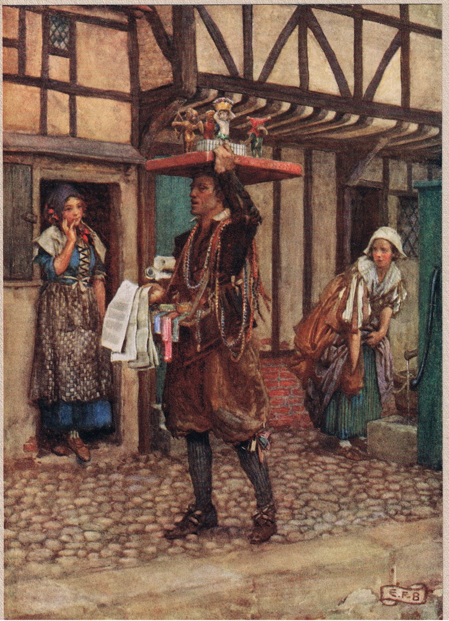 The Pedlar, illustration from 'The Book of Old English Songs and ...