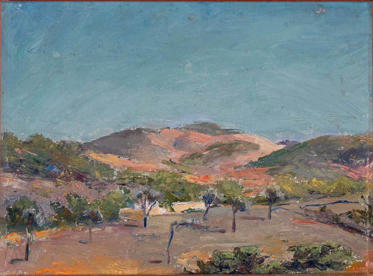 Hill with Trees by Eleanor Harris: Premium art reproduction