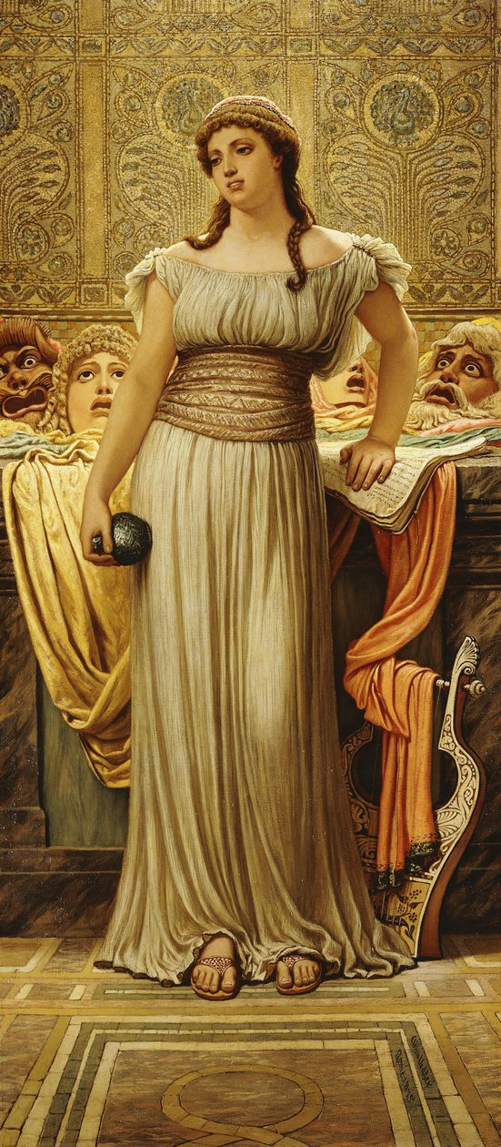 The Greek Actor's Daughter by Elihu Vedder: Fine art print