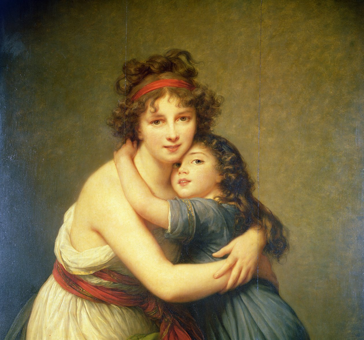 Madame Vigee-Lebrun and her Daughter, Jeanne-Lucie-Louise (detail)