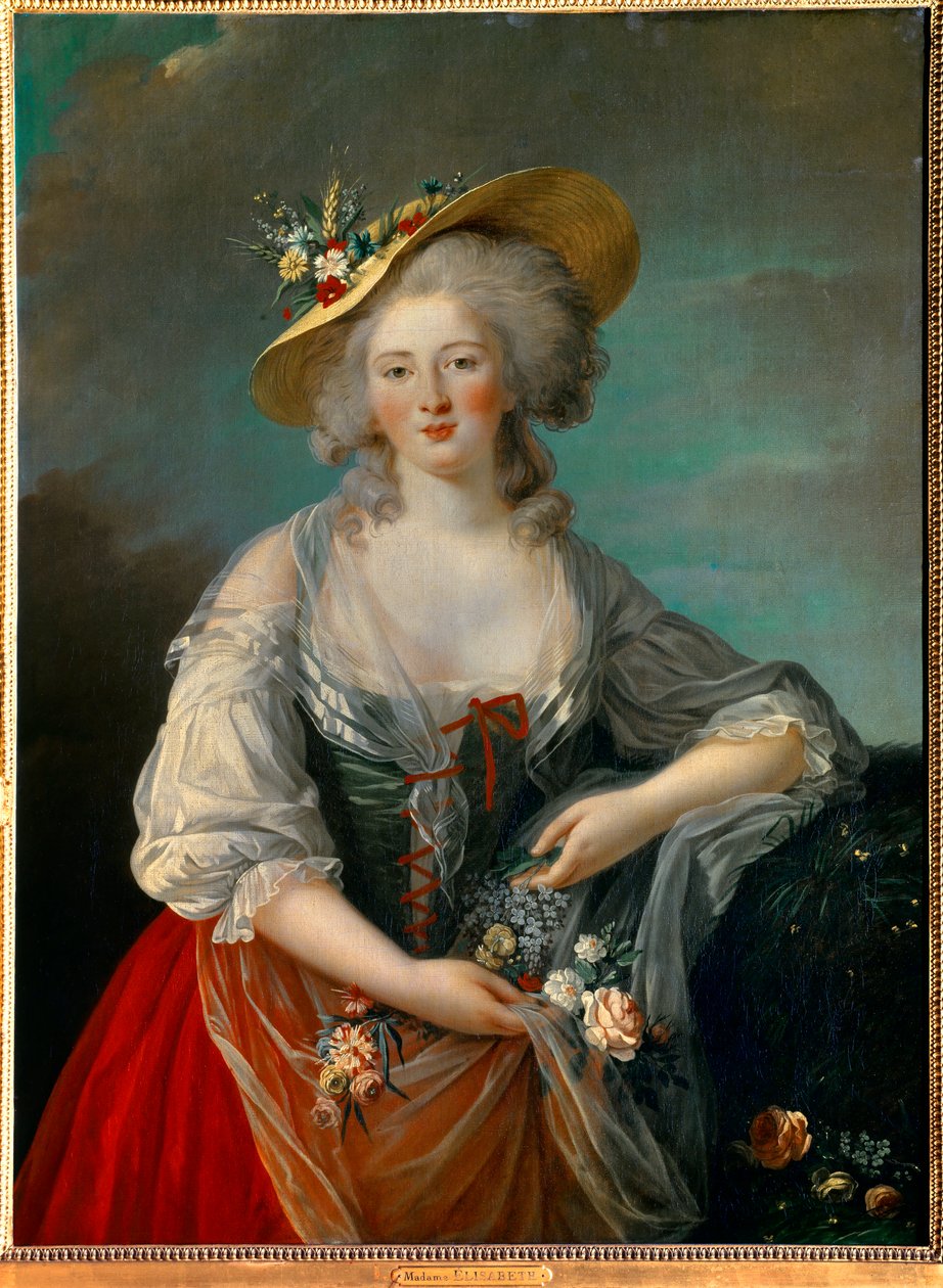 Portrait of Elisabeth Philippine Marie Helene of France Known as Madame ...