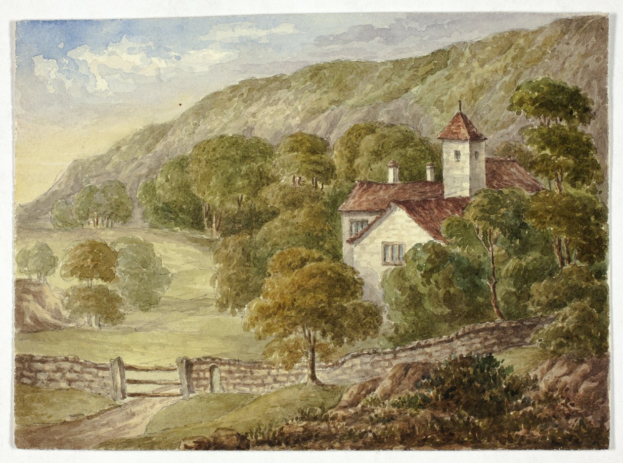 Country Manor House by Elizabeth Murray: Fine art print