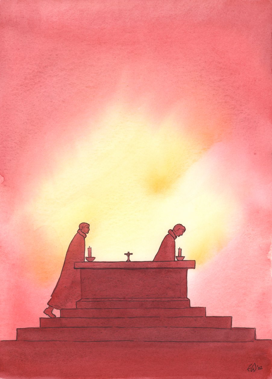 As the years pass, one priest leaves the altar and another follows in ...