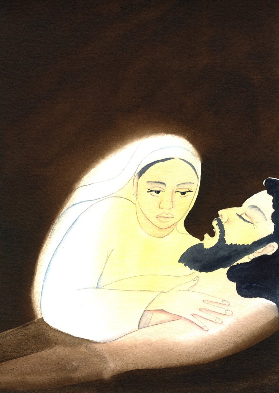 The Pieta by Elizabeth Wang: High-quality fine art print