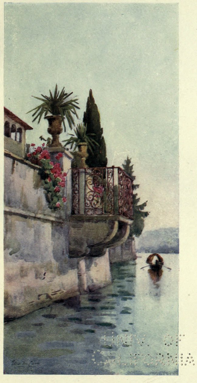 A Balcony, Lago di Como, Illustration from 'The Italian lakes' by ...