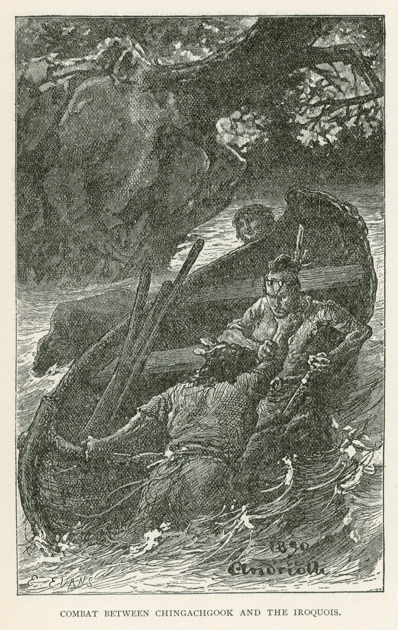 Combat Between Chingachgook and the Iroquois