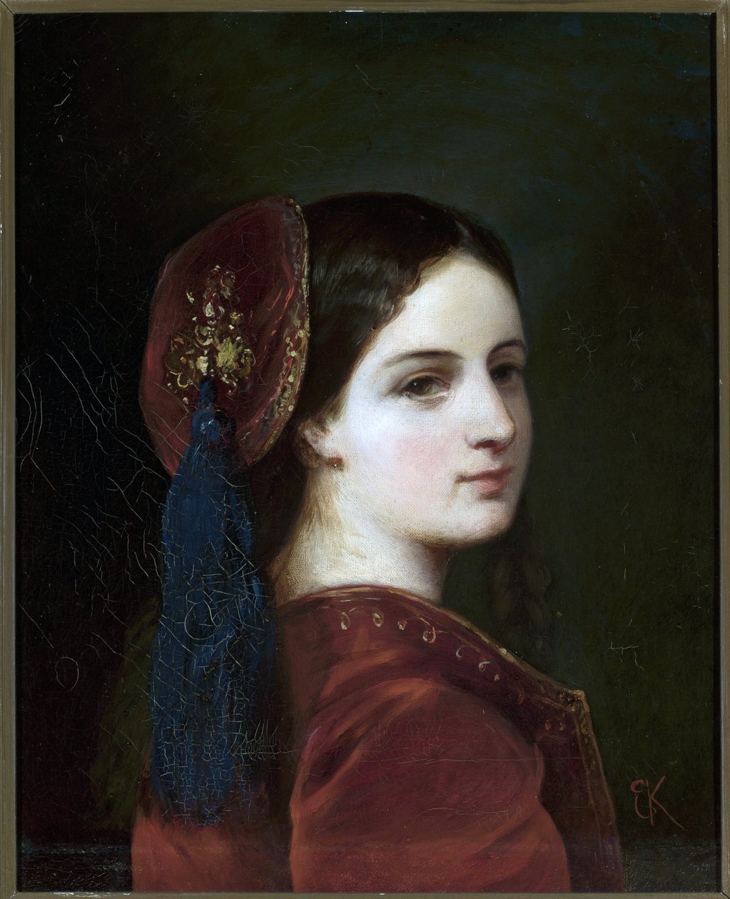 Portrait of Countess Katarzyna Potocka, nee Branicka by Elzbieta Krasinska