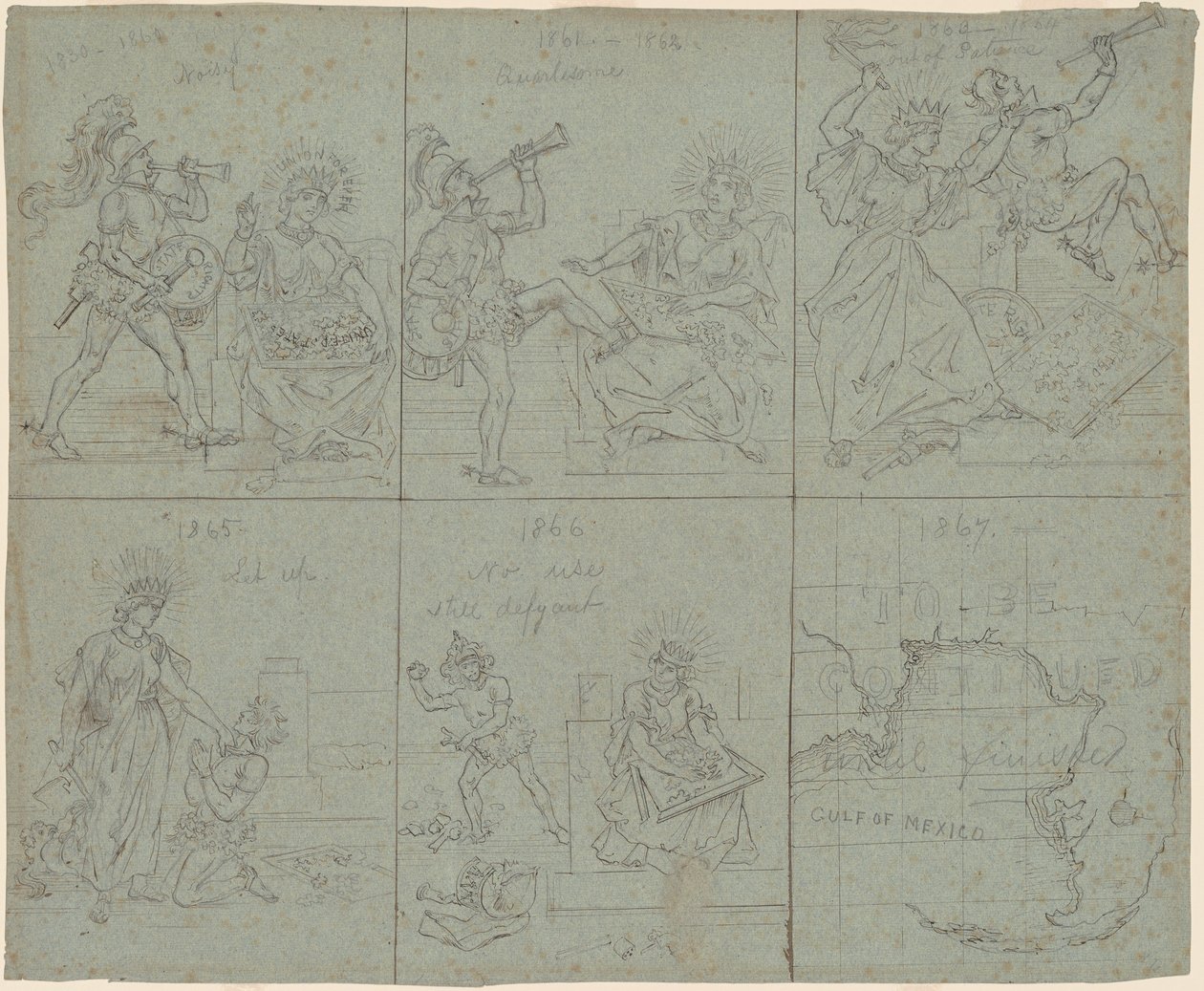 Political Cartoon of the American Civil War