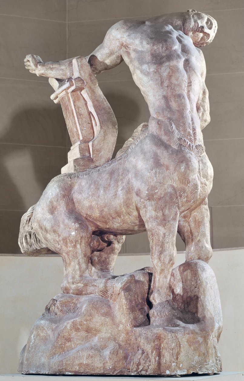 The Dying Centaur, cast for a bronze sculpture made in 1914