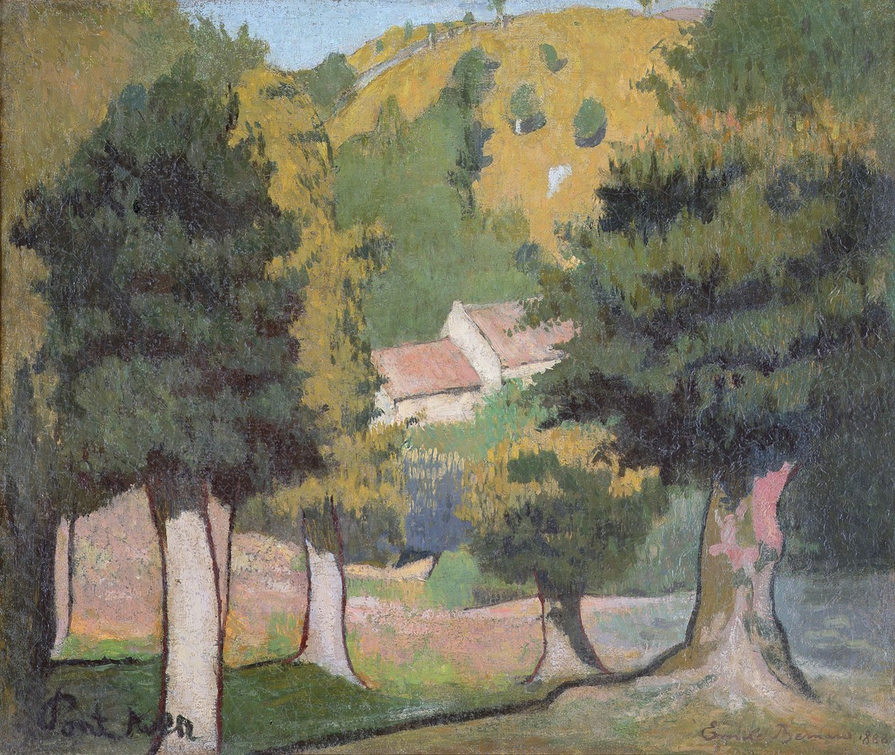 Landscape at Pont-Aven by Emile Bernard: Fine art print