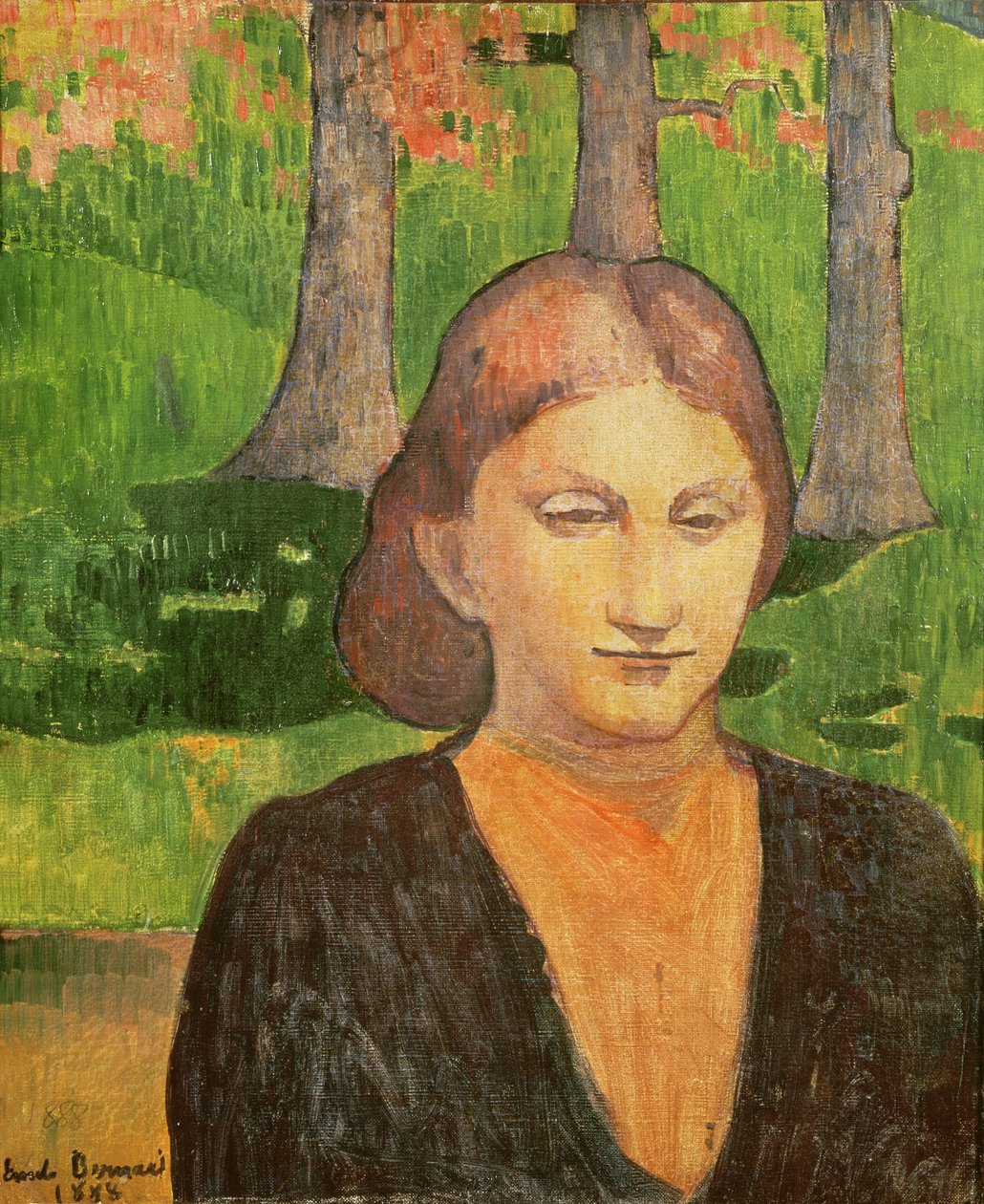 Portrait of My Sister Madeleine, 1888 by Emile Bernard