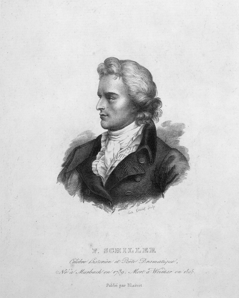 Friedrich Schiller by Emile Giroux: Buy fine art print
