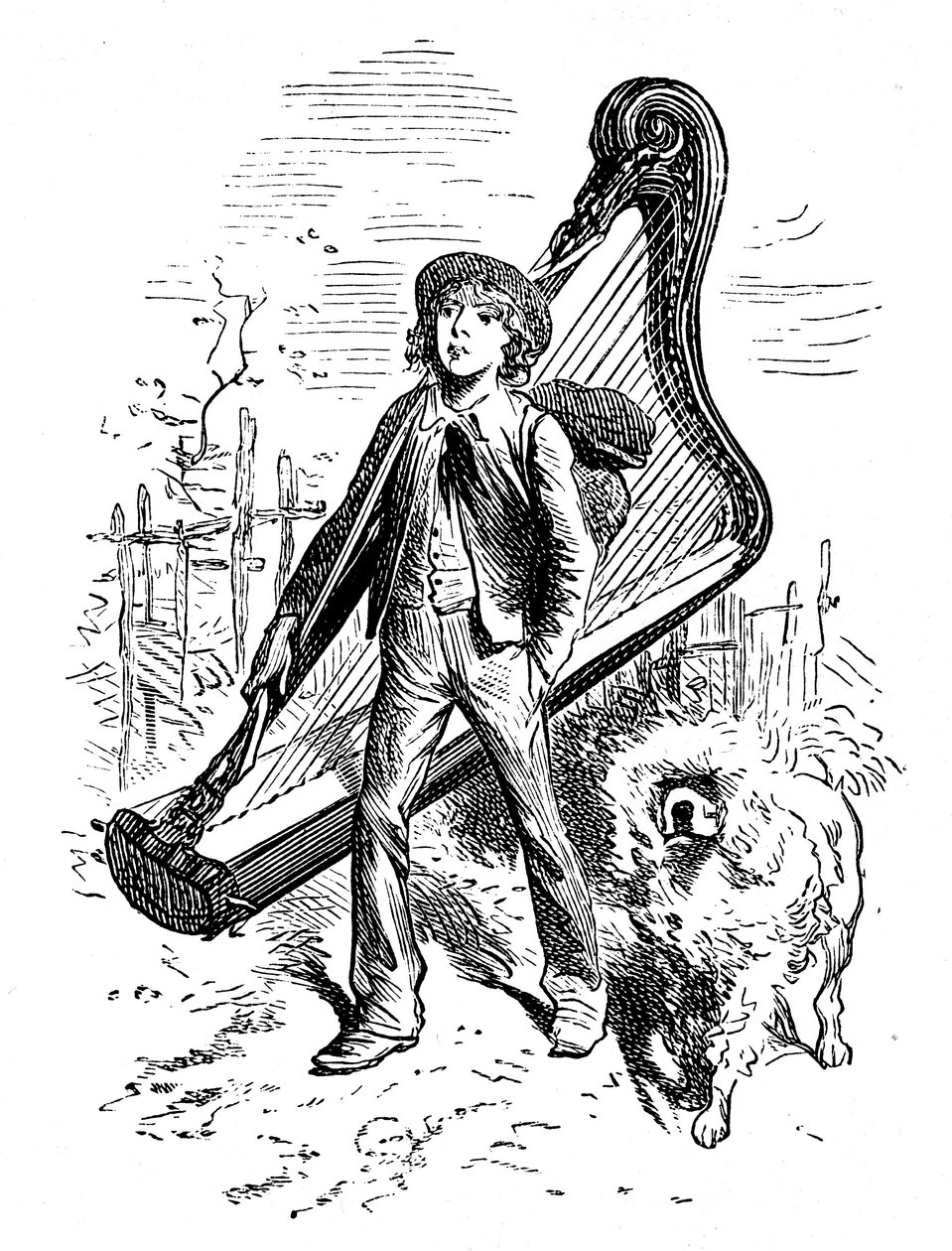 Illustration by Emile Bayard for Hector Malot's novel 'Sans Famille ...