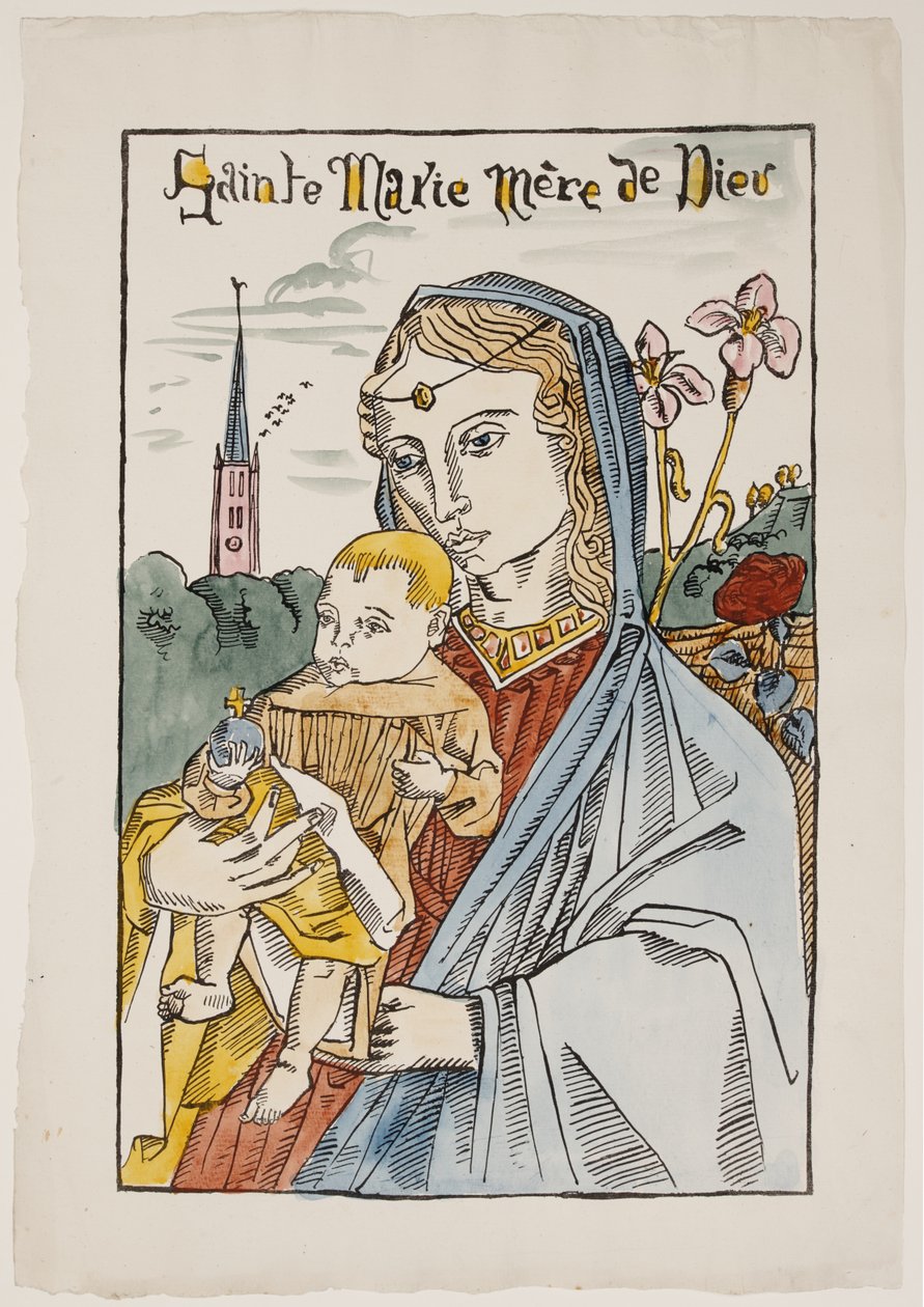 Holy Mary Mother of God with a Lily by Emile Bernard