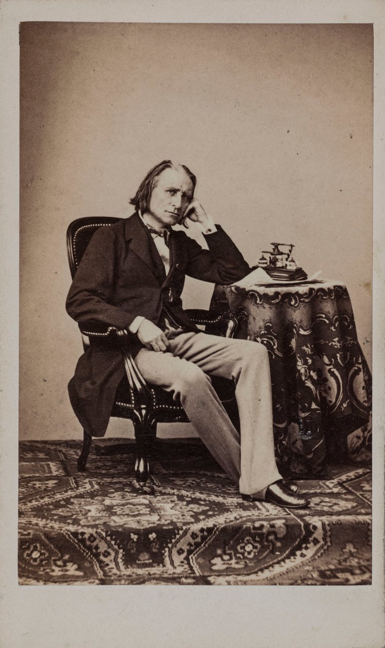 Portrait of the Composer Franz Liszt by Emile Desmaisons