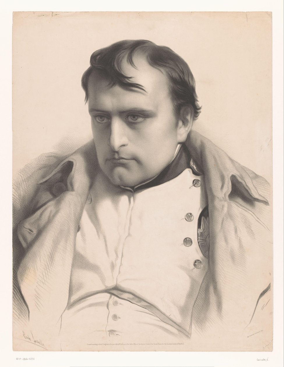 Portrait of Napoleon I by Emile Lassalle: Fine art print