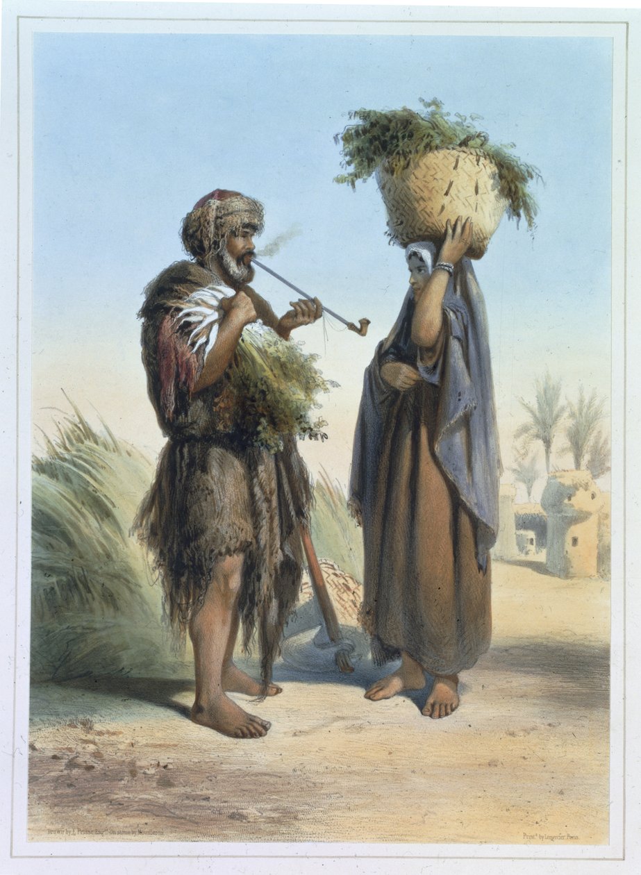 Fellah Man and Woman (Illustration)
