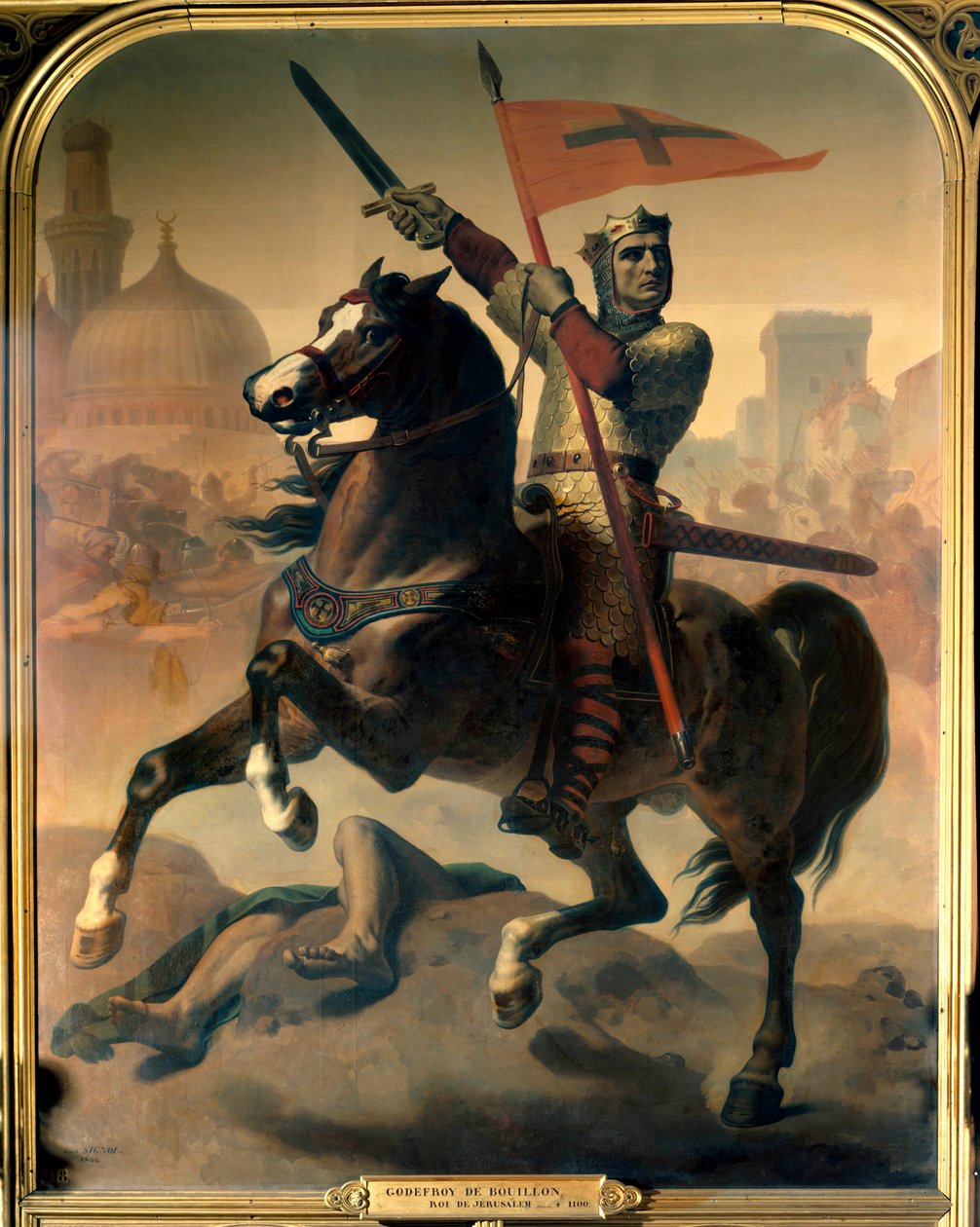 Equestrian Portrait of Godefroi of Bouillon, King of Jerusalem