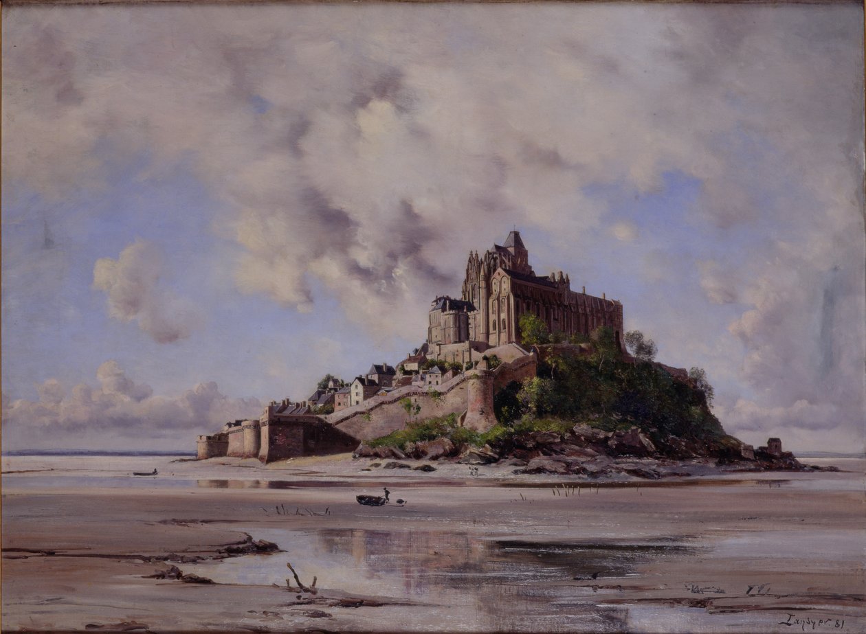 Mont Saint-Michel, North-east Side by Emmanuel Lansyer