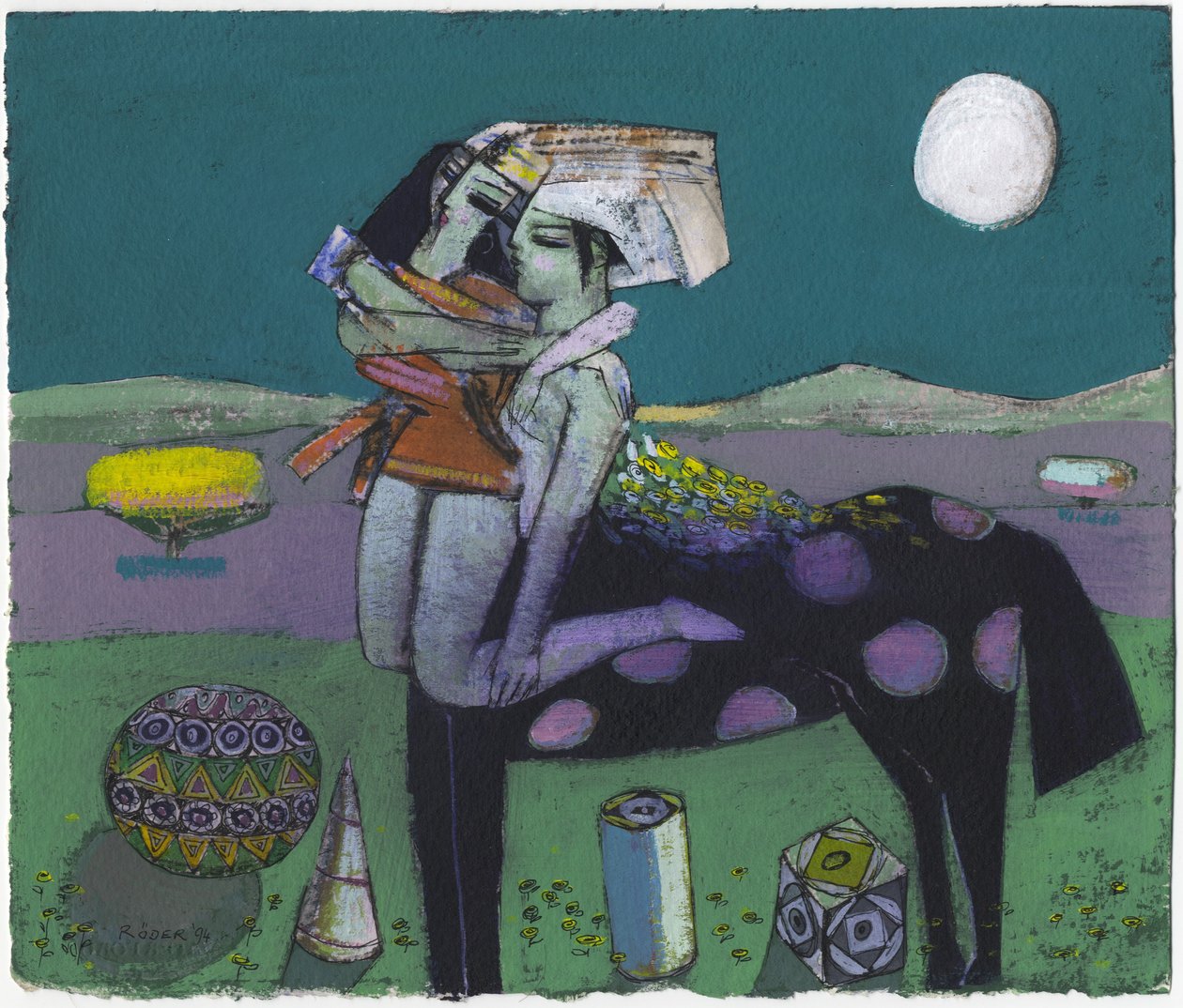 Sphere Cylinder and Cone by Endre Roder: Fine art print