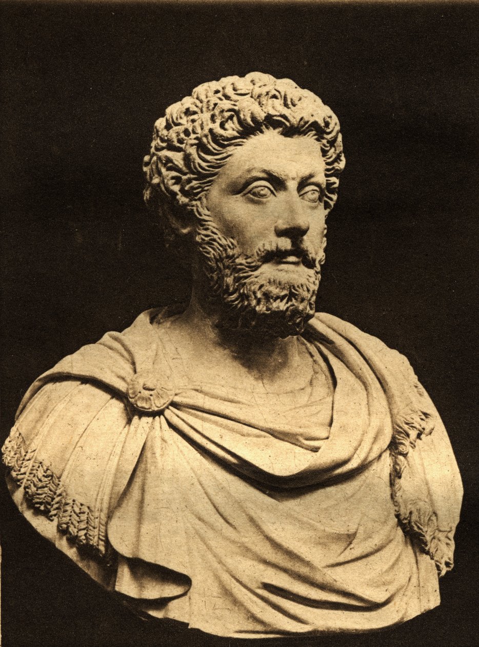 Bust of Marcus Aurelius by English Photographer