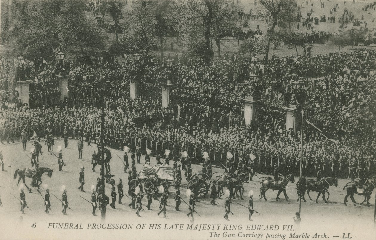 Funeral Procession of his Late Majesty King Edward VII Passing Marble Arch