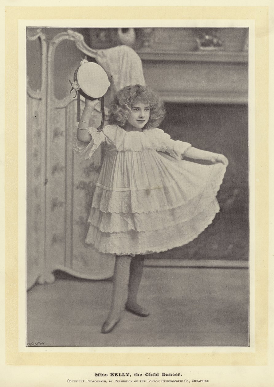 Miss Kelly, the Child Dancer by English Photographer