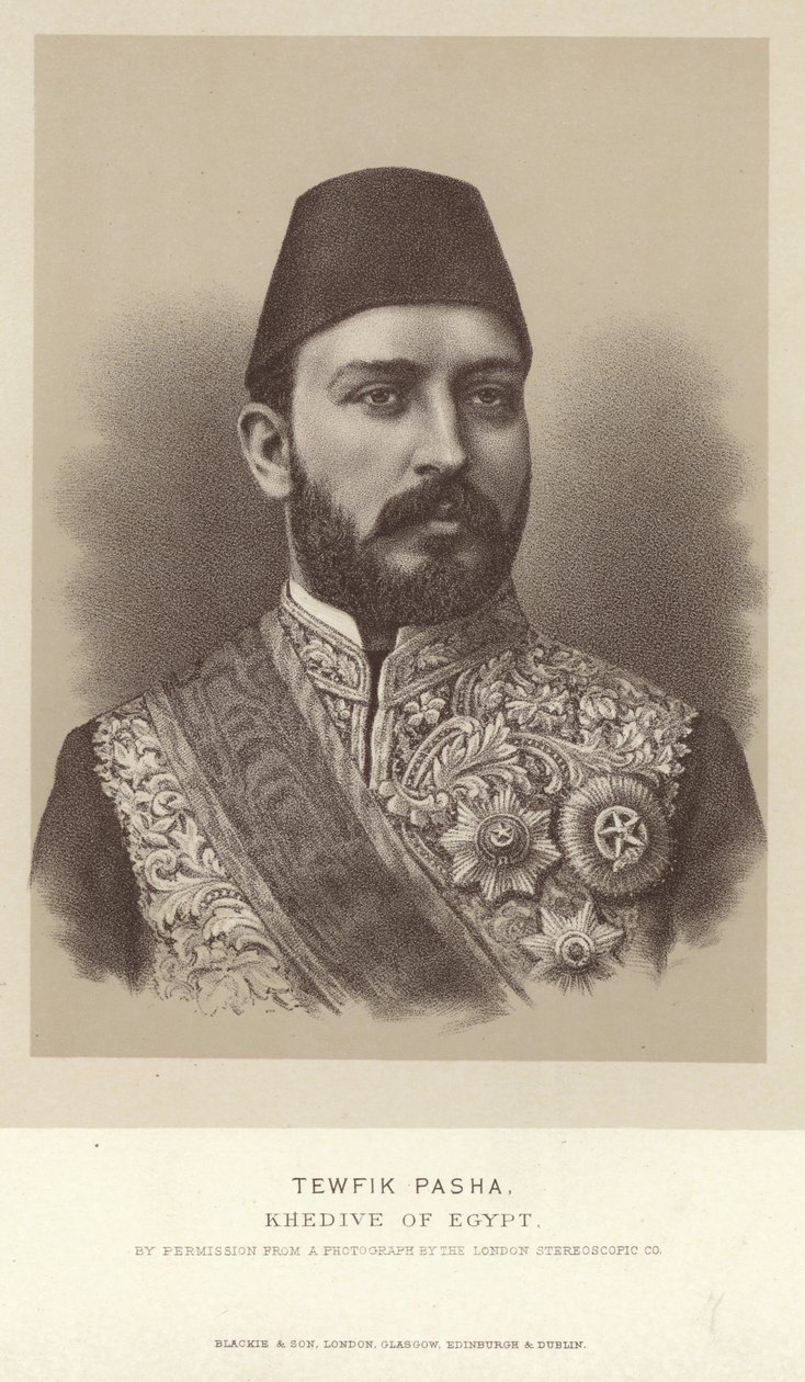 Portrait of Tewfik Pasha, Khedive of Egypt