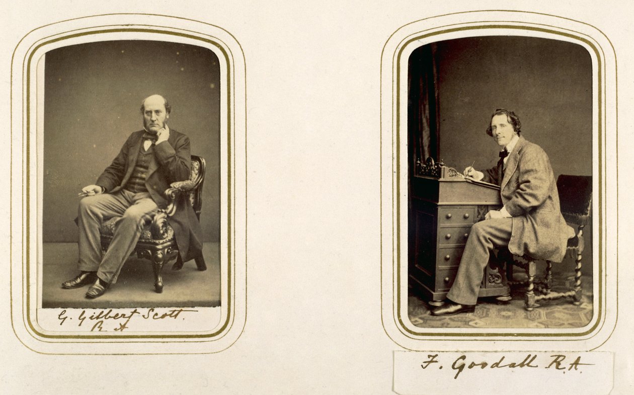 Portraits of George Gilbert Scott and Frederick Goodall