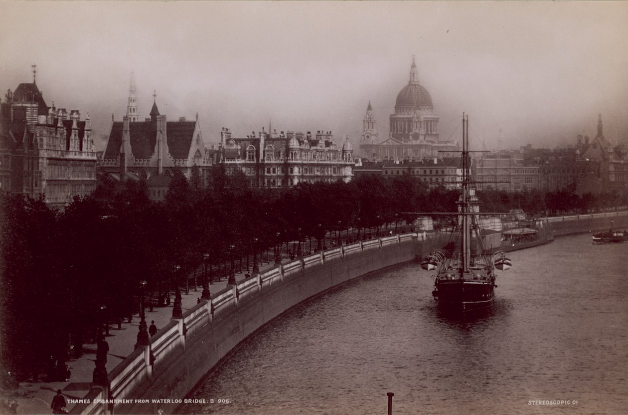 Thames Embankment from Waterloo Bridge
