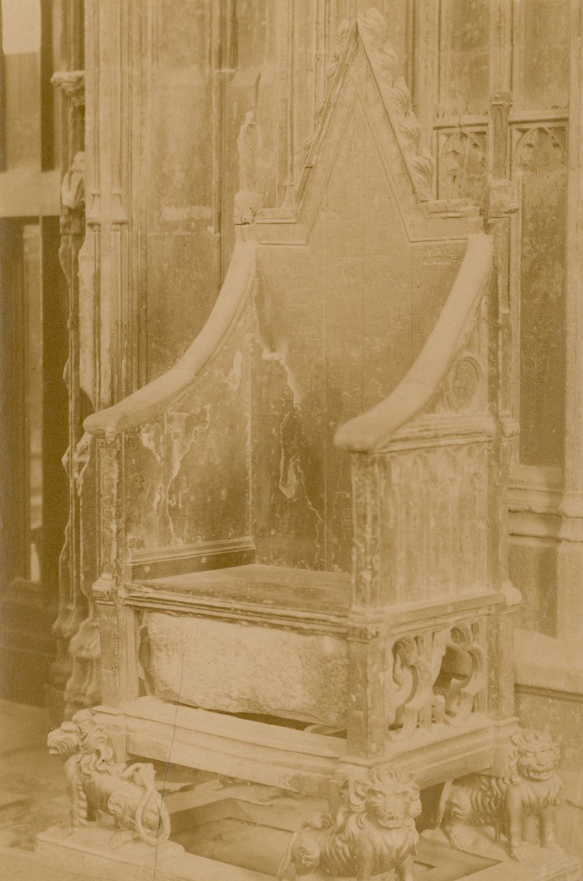 The Stone of Scone in the Coronation Chair