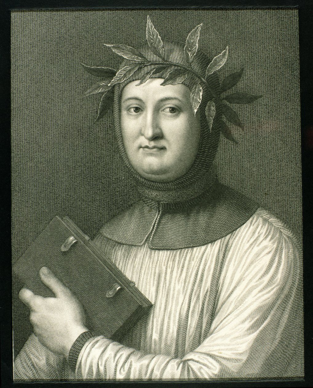 Francesco Petrarch from 'The Gallery of Portraits', published 1833