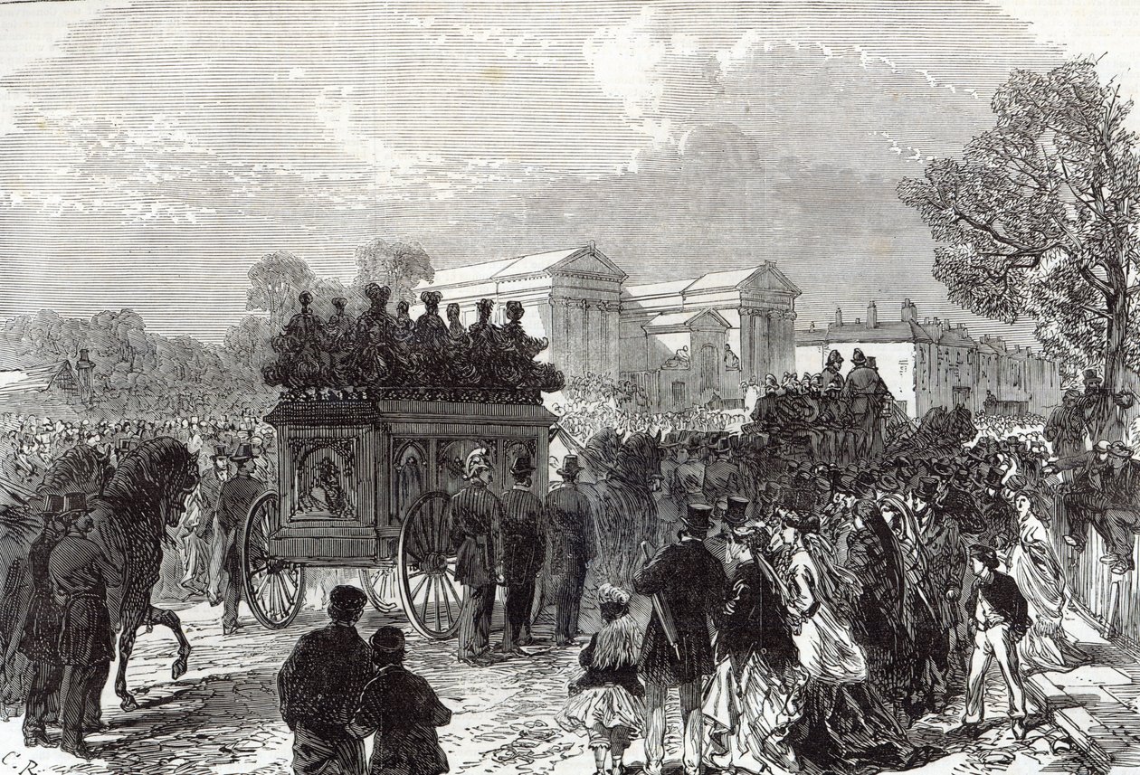 Funeral of Sergeant Brett, the Police Officer killed by the Fenians at ...